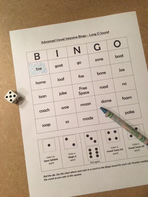 Multisensory Monday: Vowel Intensive BINGO - Brainspring Store