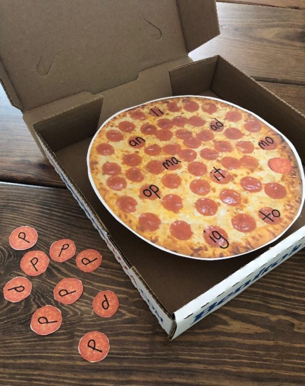 Multisensory Monday: Letter P Word Building with Pepperoni Pizza ...